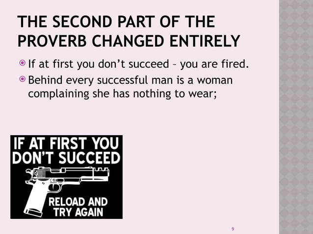 Anti-proverbs, Power-point presentation for English students | PPTX