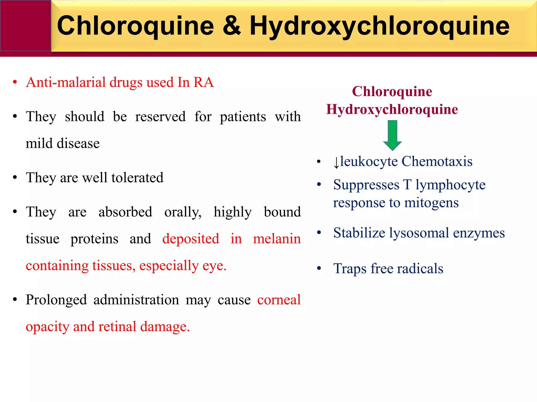 Anti-Rheumatic drugs | PPTX