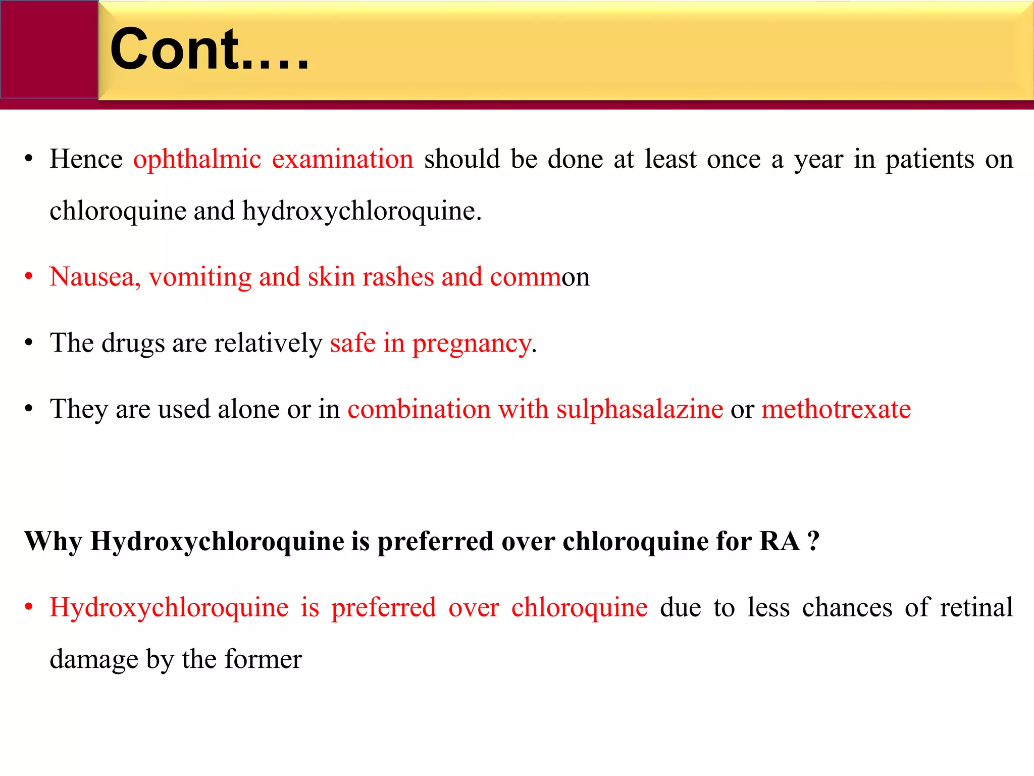 Anti-Rheumatic drugs | PPTX