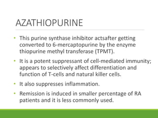 Anti rheumatoid drugs | PPTX