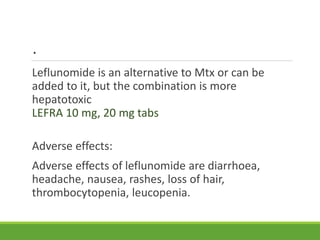 Anti rheumatoid drugs | PPTX