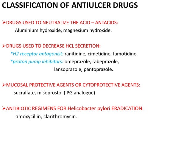 Anti secretory drugs | PPTX | Digestive Disorders | Diseases and Conditions