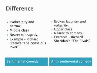 Anti sentimental comedy | PPTX | Comedy | Genres