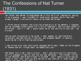 Anti slavery rebellions - nat turner | PPTX