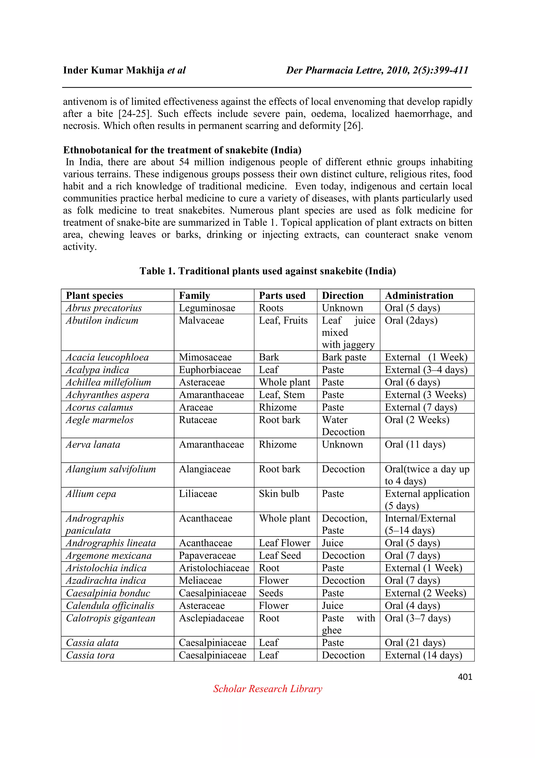 Anti snake-venom-properties-of-medicinal-plants | PDF