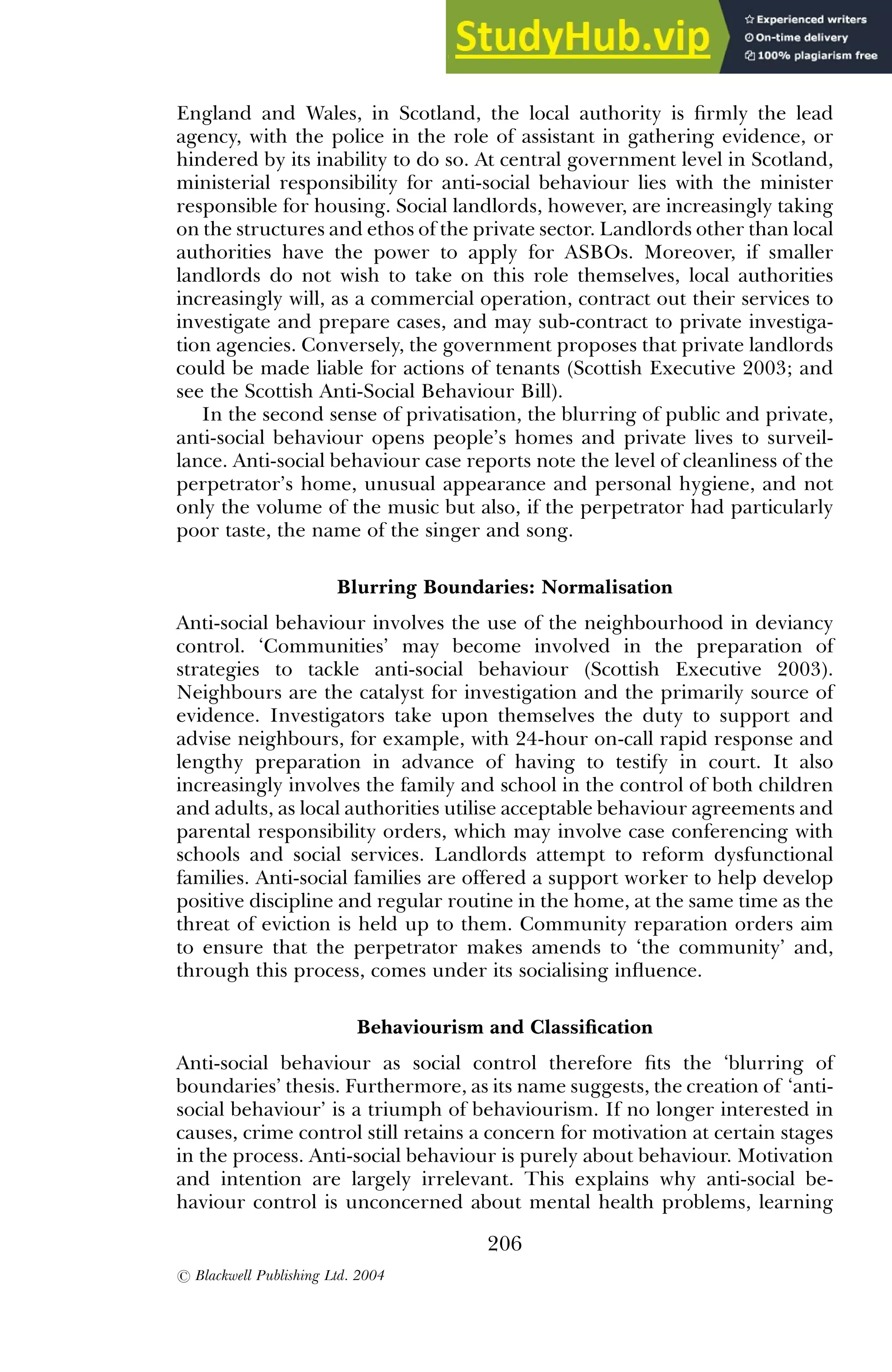 Anti-Social Behaviour, Crime Control And Social Control | PDF
