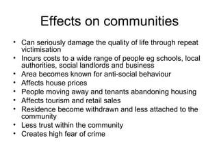 Anti Social Behaviour | PPT