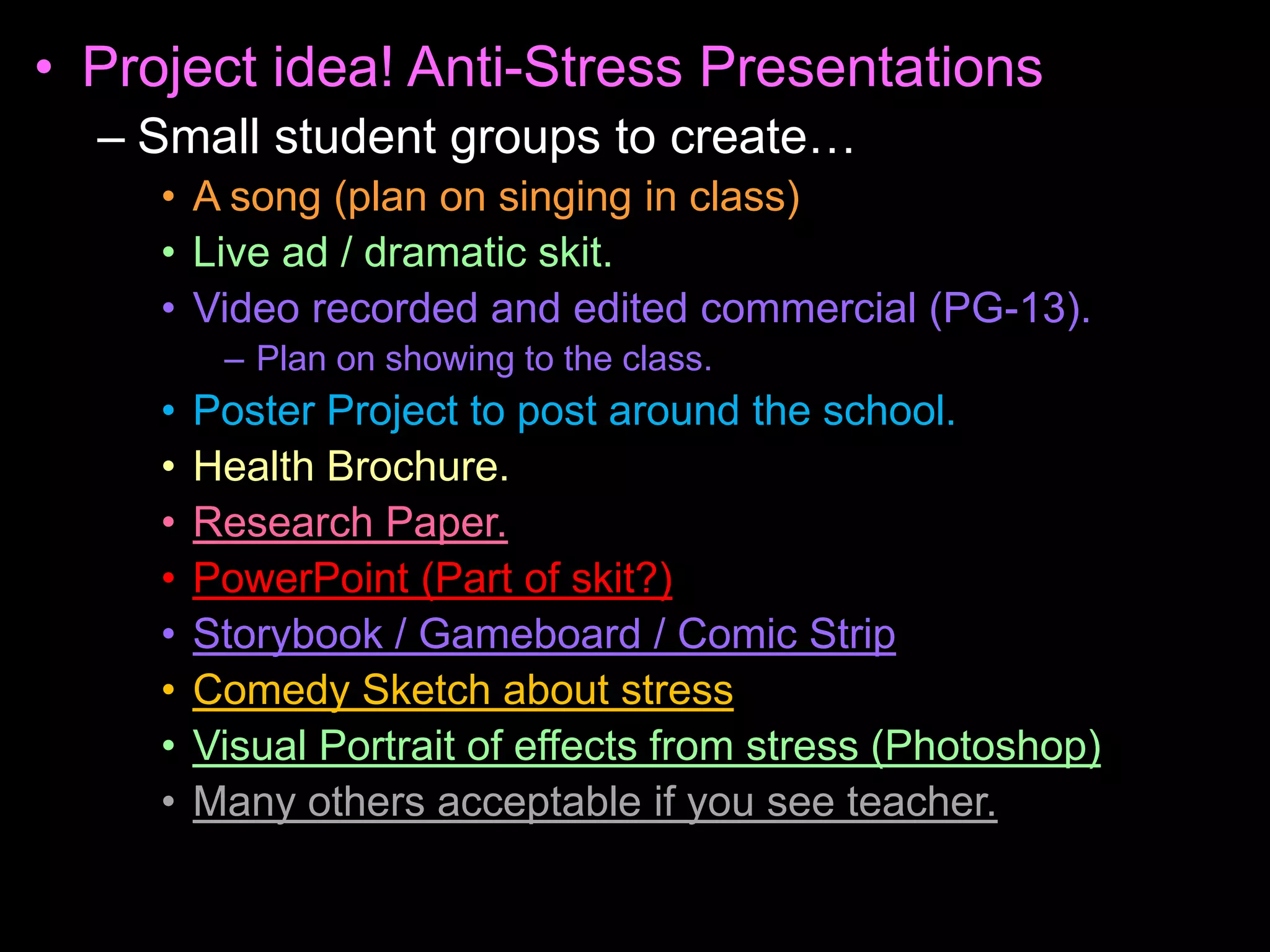 Anti stress presentation | PPT