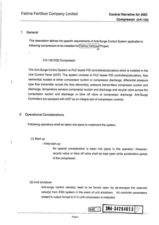 Anti surge control scheme | PDF