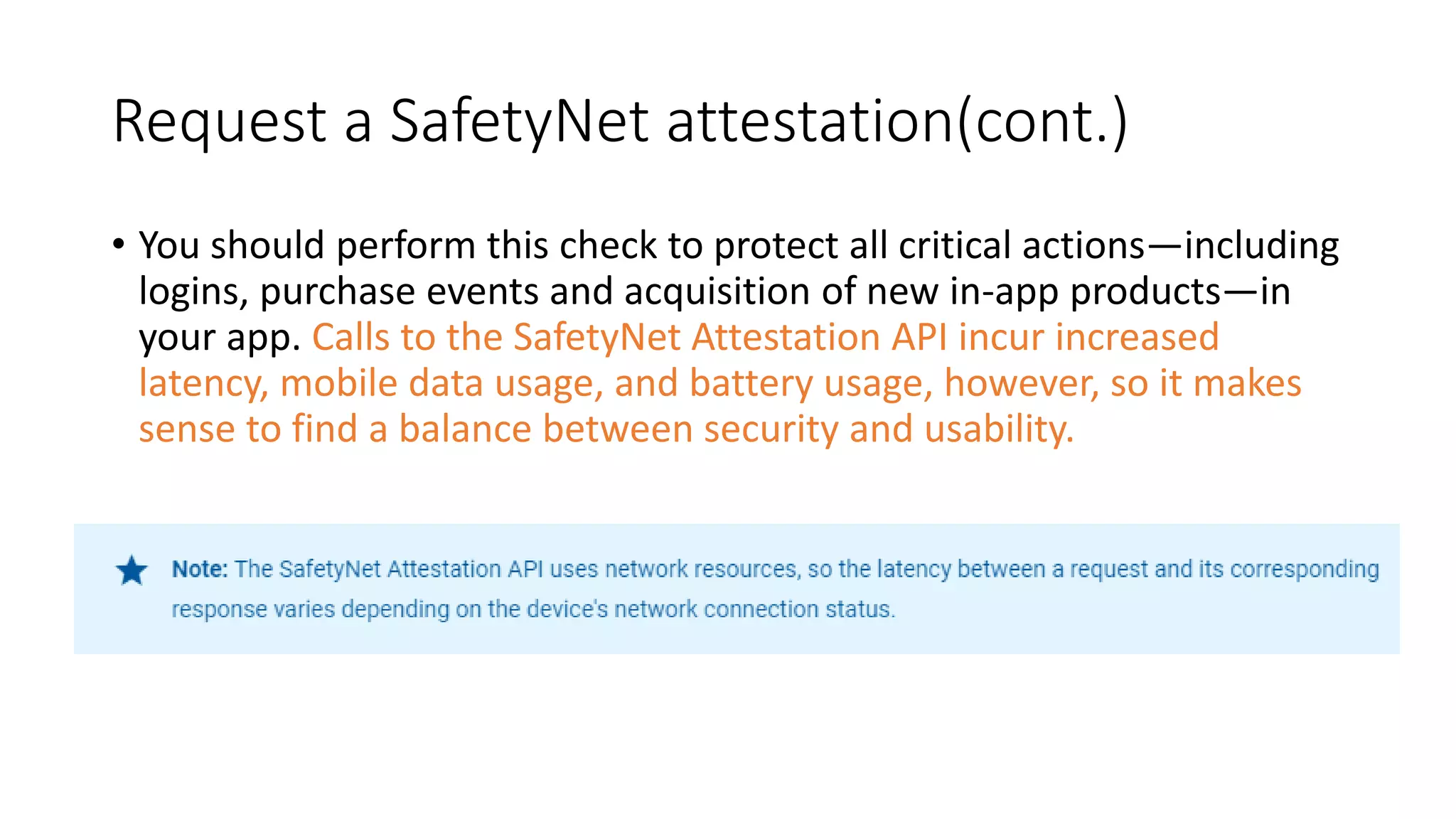 Anti-tampering in Android and Take Look at Google SafetyNet Attestation ...