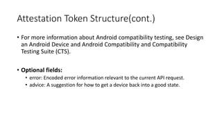Anti-tampering in Android and Take Look at Google SafetyNet Attestation ...