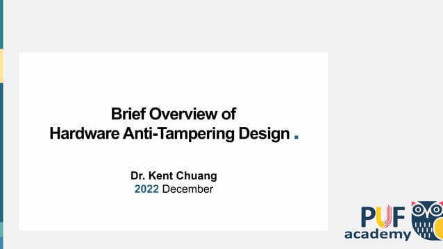 Anti Tampering Part1 Pdf Information And Network Security Computing