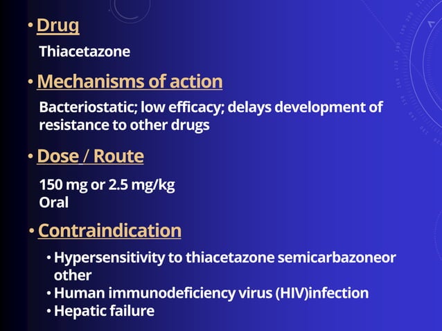 ANTI - TUBERCULOSIS DRUG - PHARMACOLOGY | PPT