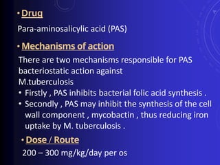 ANTI - TUBERCULOSIS DRUG - PHARMACOLOGY | PPT