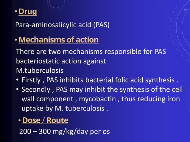 ANTI - TUBERCULOSIS DRUG - PHARMACOLOGY | PPT