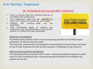 Anti termite treatment | PDF