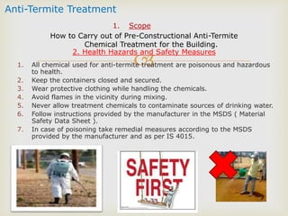 Anti termite treatment | PDF | Indoor Environmental Quality | Home & Garden