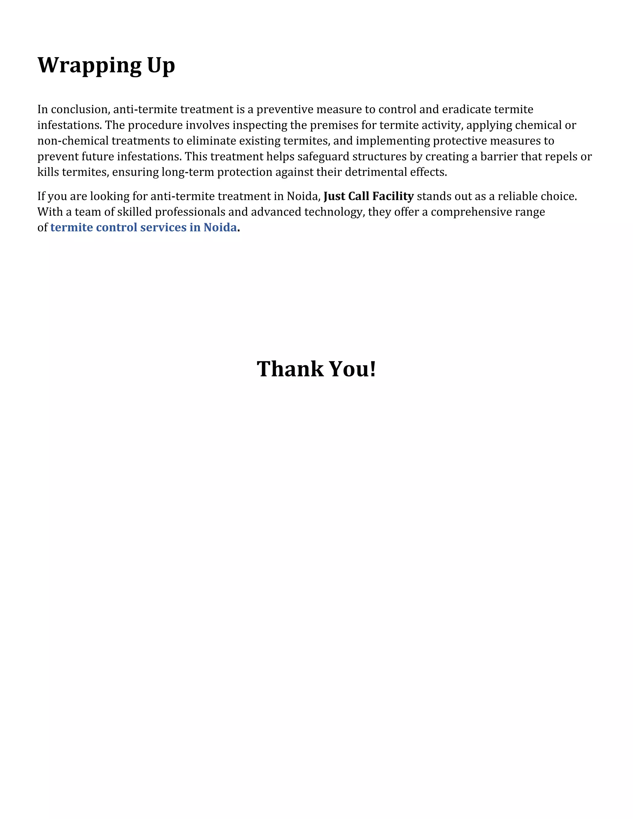 Anti-termite Treatment Procedure | PDF