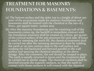 Anti termite treatment in foundation | PPT