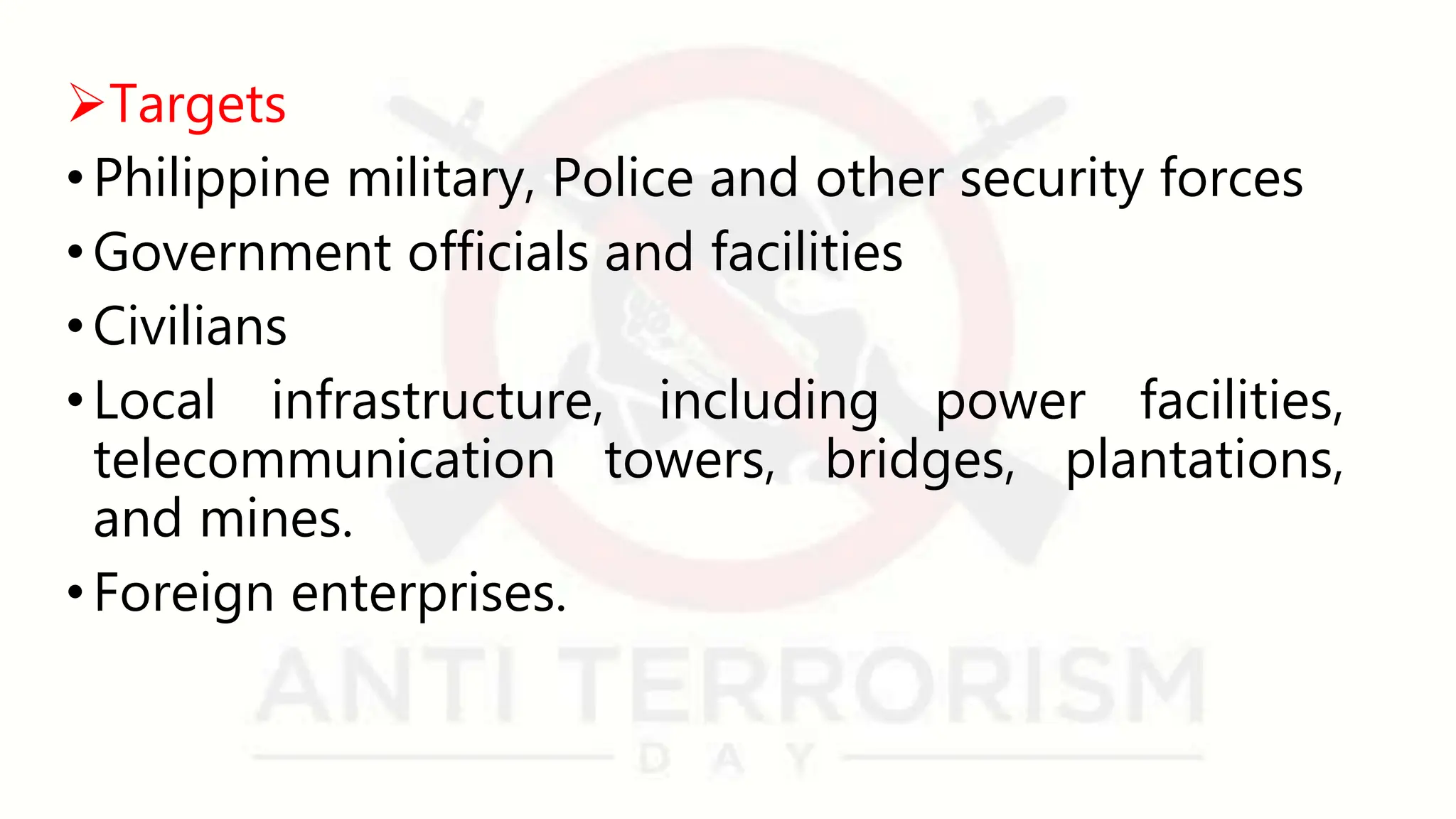 Community Anti-Terrorism Awareness in Philippines | PPTX