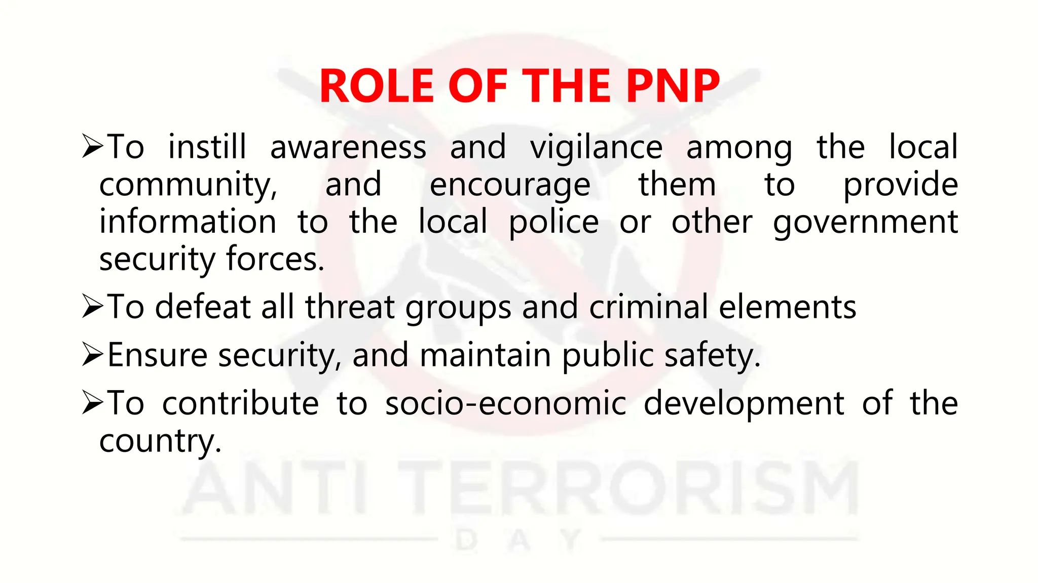 Community Anti-Terrorism Awareness in Philippines | PPTX