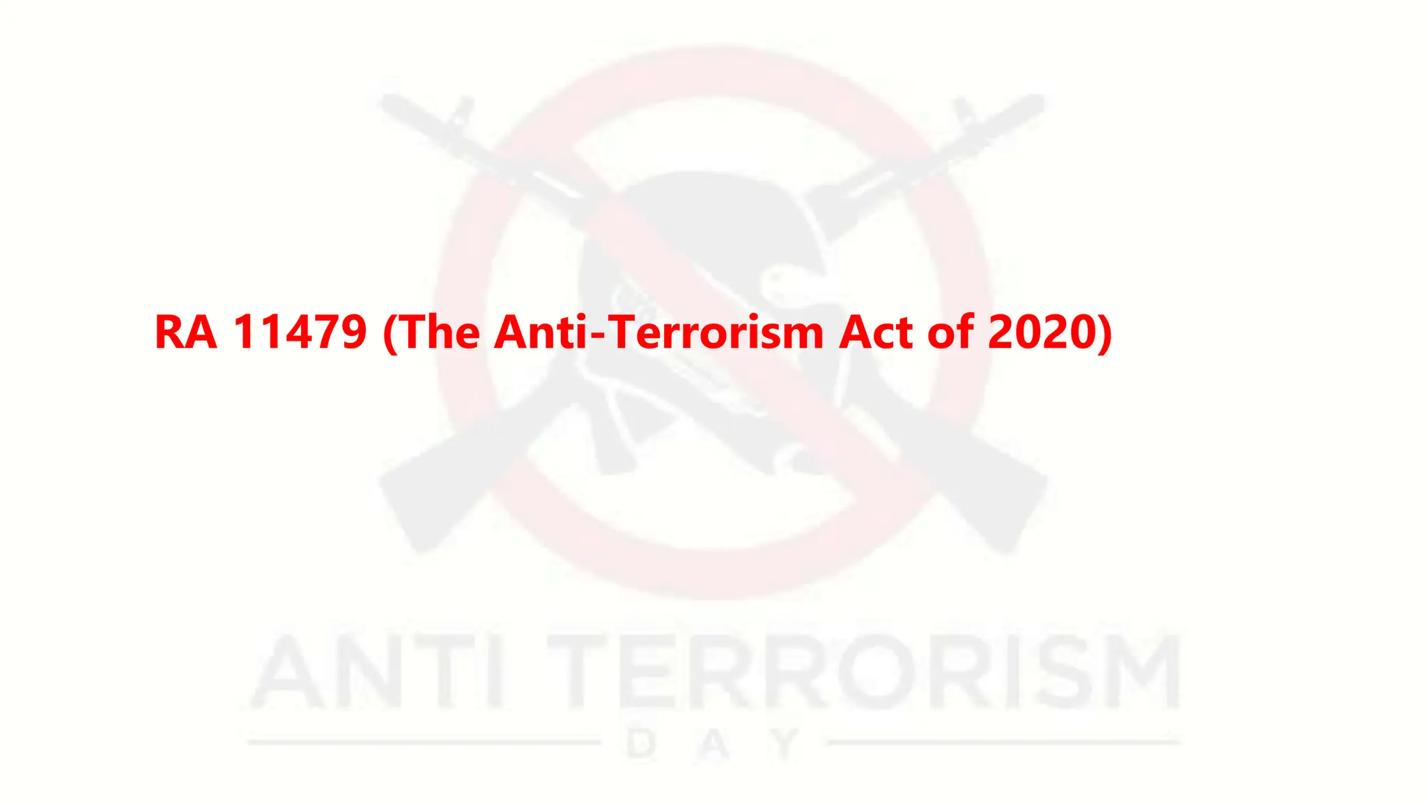 Community Anti-Terrorism Awareness in Philippines | PPTX