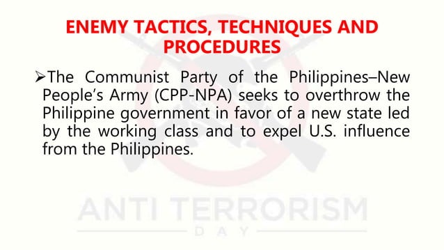Community Anti-Terrorism Awareness in Philippines | PPTX | Terrorism ...