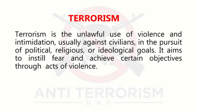 Community Anti-Terrorism Awareness in Philippines | PPTX | Terrorism ...