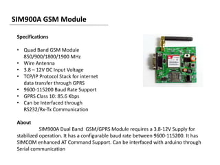 Anti theft & Automation using Arduino | PPTX
