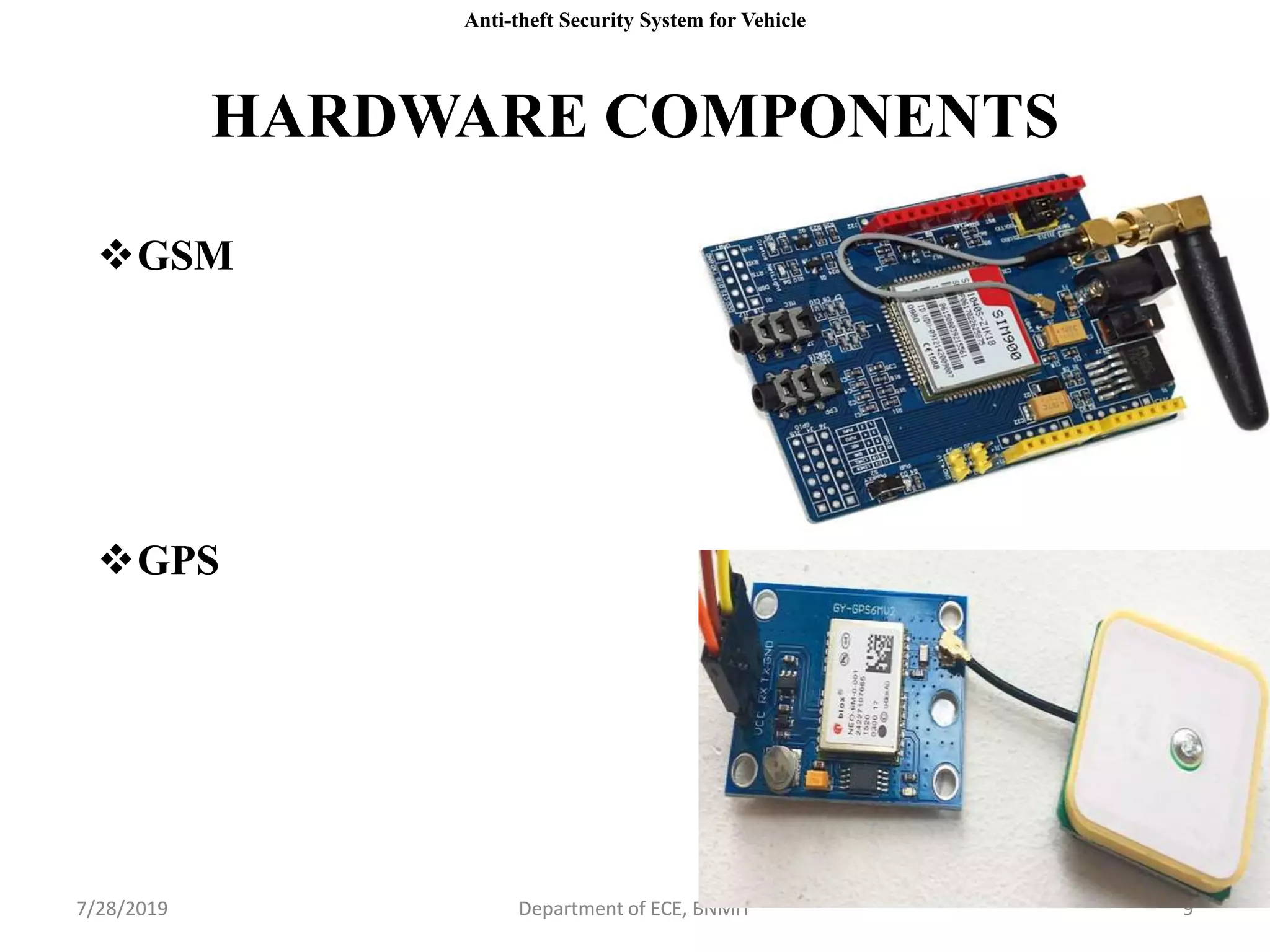 Anti theft security system for vehicle | PPTX