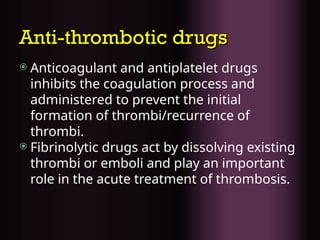 anti-thrombotic agents.ppt,,,,,,,,,,,,,,,,, | PPT