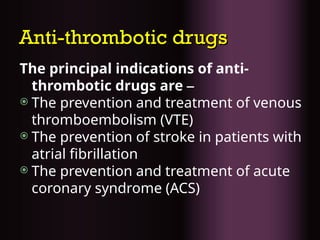 anti-thrombotic agents.ppt,,,,,,,,,,,,,,,,, | PPT