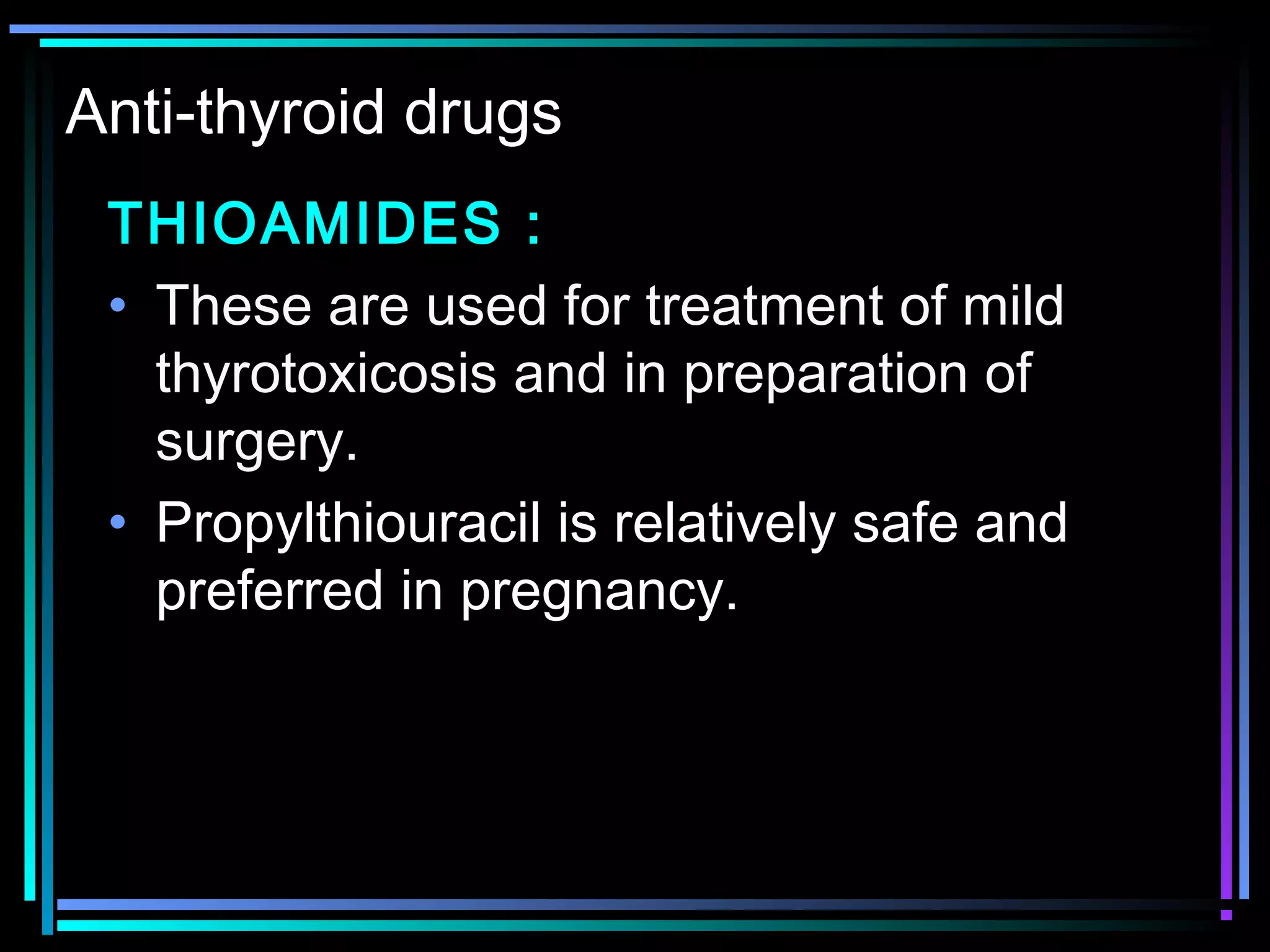 Anti thyroid drugs | PPT | Thyroid Disorders | Endocrine and Metabolic ...