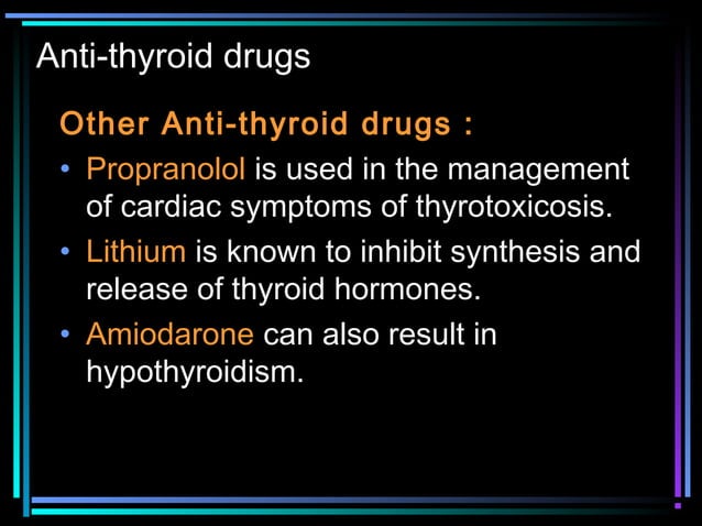Anti thyroid drugs | PPT | Thyroid Disorders | Endocrine and Metabolic ...