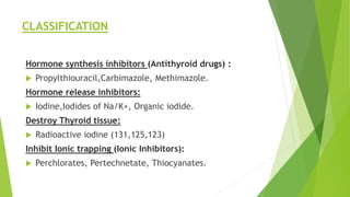 Anti thyroid drugs | PPTX