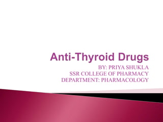 Anti thyroid drugs | PPTX
