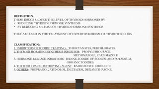 Anti thyroid drugs | PPTX