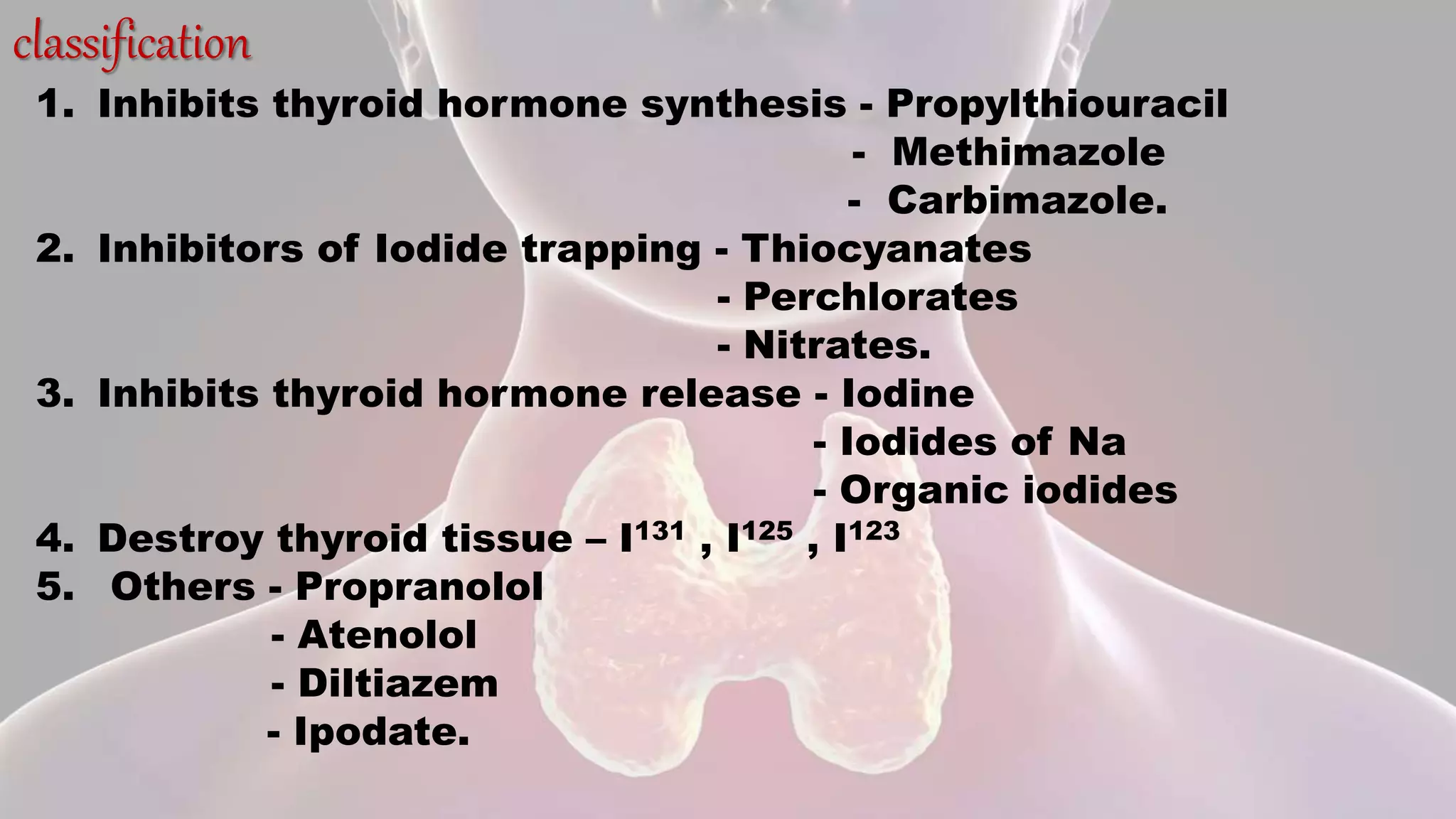 Anti thyroid drugs | PPTX