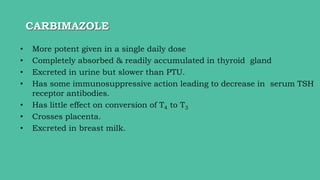 Anti thyroid drugs | PDF