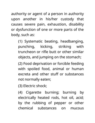 Republic Act Number 9745 also known as Anti-Torture Law.docx