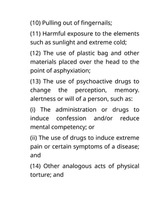 Republic Act Number 9745 also known as Anti-Torture Law.docx