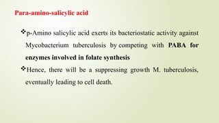 Anti-tubercular agents (Mycobacterium tuberculosis) | PPTX