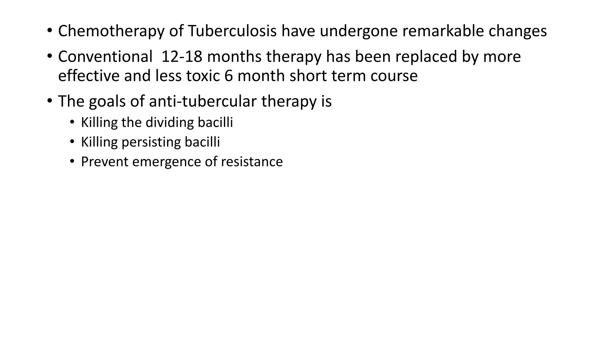 Anti tubercular chemotherapy and treatment regimen | PPT