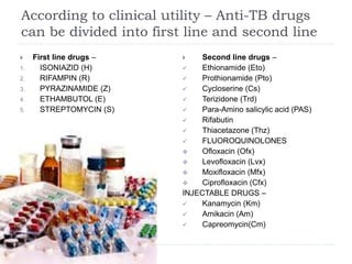 Anti tubercular drugs | PPTX