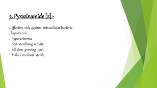 Anti tubercular drugs | PPTX