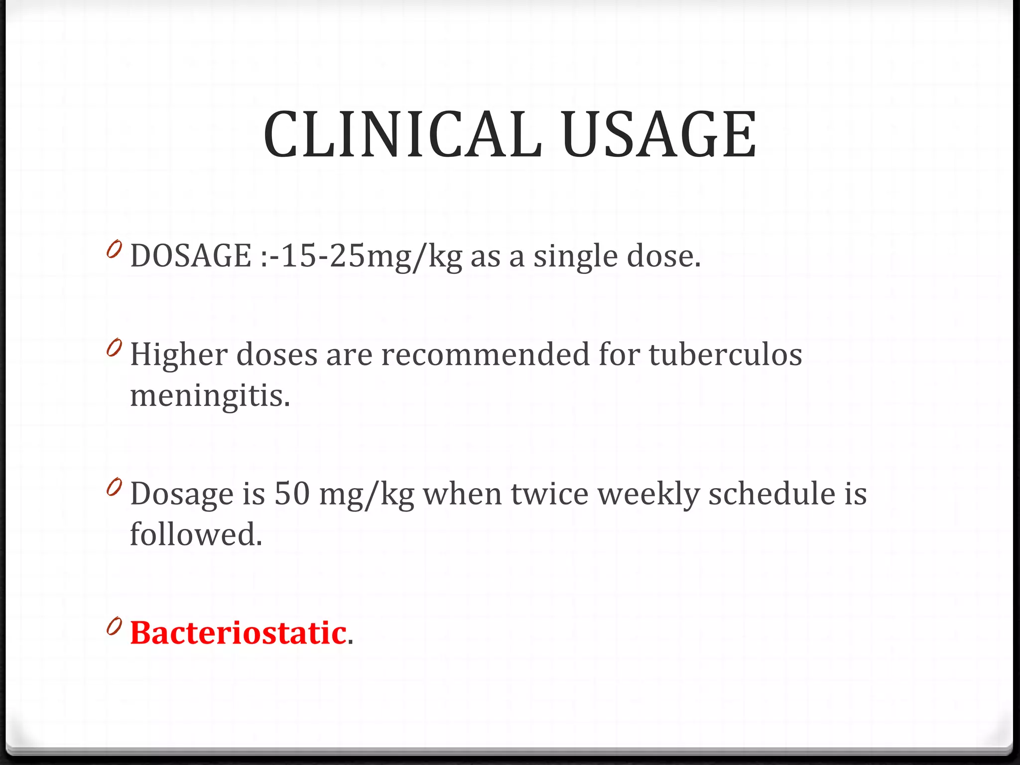 Anti tuberculosis drugs | PPT