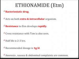 Anti tuberculosis drugs | PPT