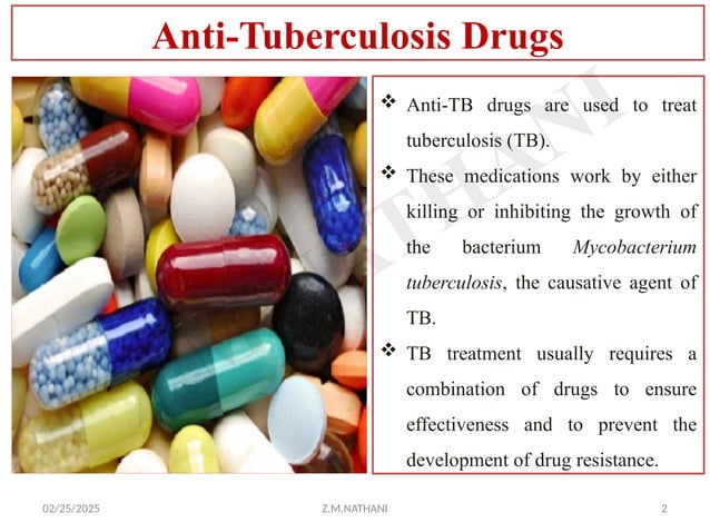 Anti-TB drugs are used to treat tuberculosis (TB). | PPT
