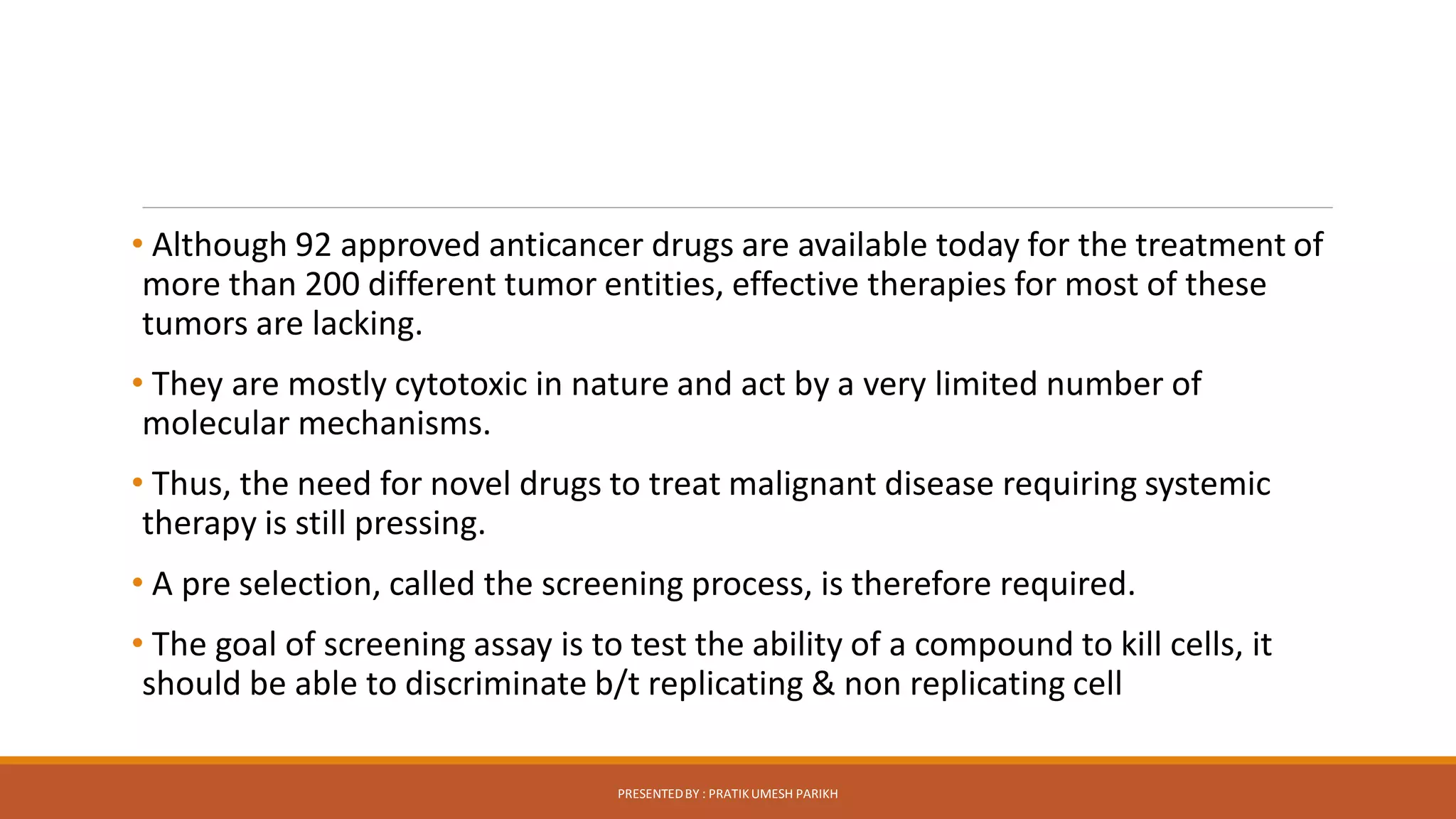 Anti- Tumor assay / Screening of Anticancer Drugs | PDF