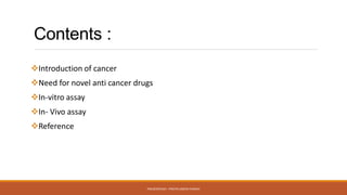 Anti- Tumor assay / Screening of Anticancer Drugs | PDF